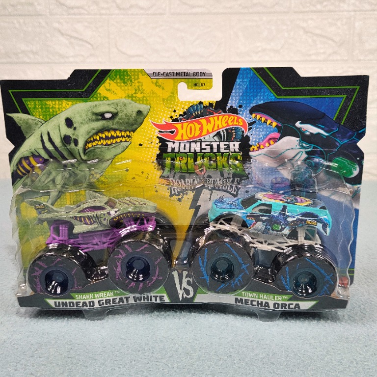 Monster Truck Undead Great White & Mecha Orca, Hobbies & Toys, Toys ...