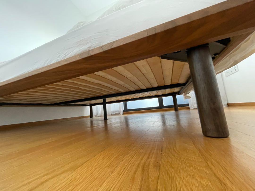 Muji Wooden Bed Frame, Queen, Furniture & Home Living, Furniture, Bed ...
