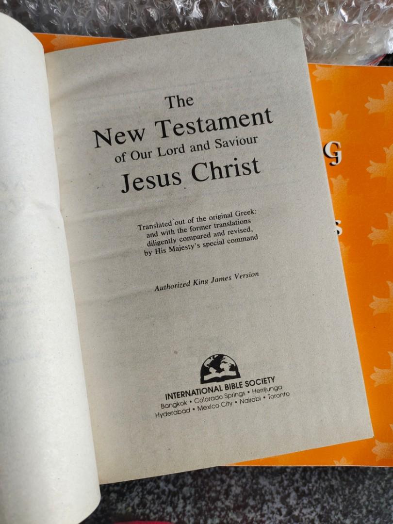 New Testament KJV, Hobbies & Toys, Books & Magazines, Religion Books on ...