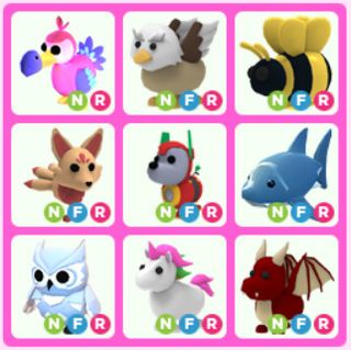 Kangaroo - Octopus - Peacock - Arctic Fox - Phoenix - Frog NFR Adopt me ...