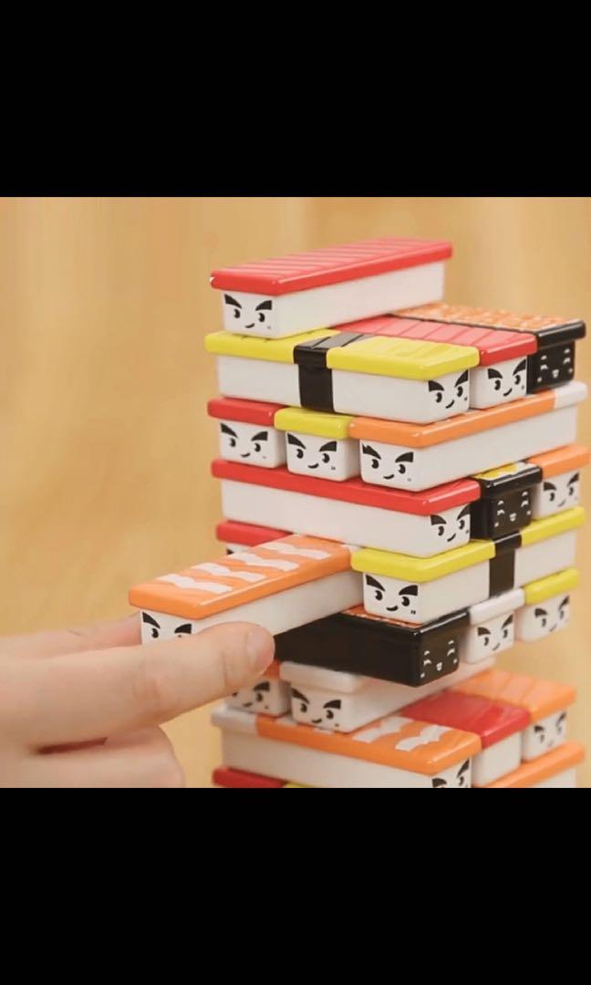 Oh Sushi ! Game Sushi Jenga, Hobbies & Toys, Toys & Games on Carousell