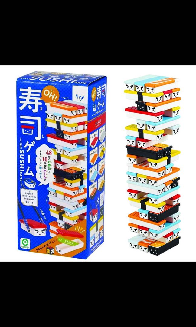 Oh Sushi ! Game Sushi Jenga, Hobbies & Toys, Toys & Games on Carousell
