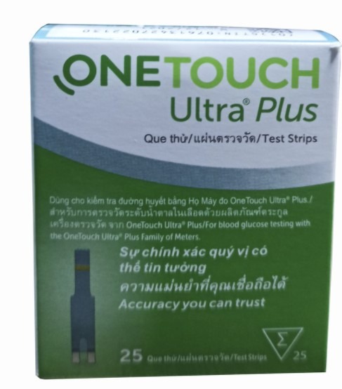 ONETOUCH Ultra Plus Test Strips (25 pcs), Health & Nutrition, Medical ...