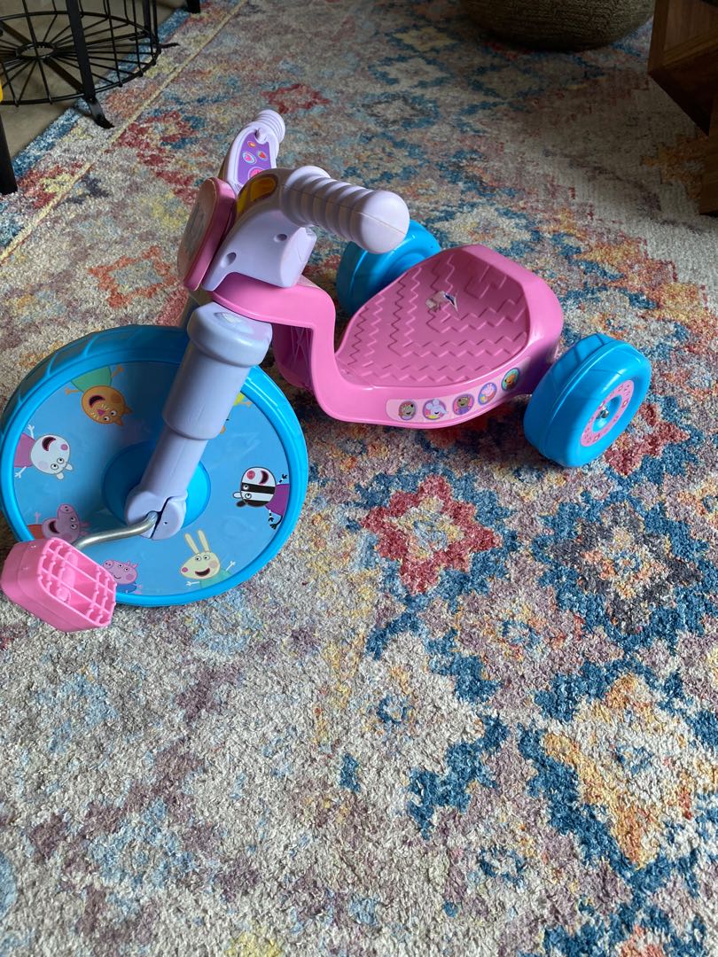 Peppa pig ride on pedal powered bike/trike, Babies & Kids, Infant ...