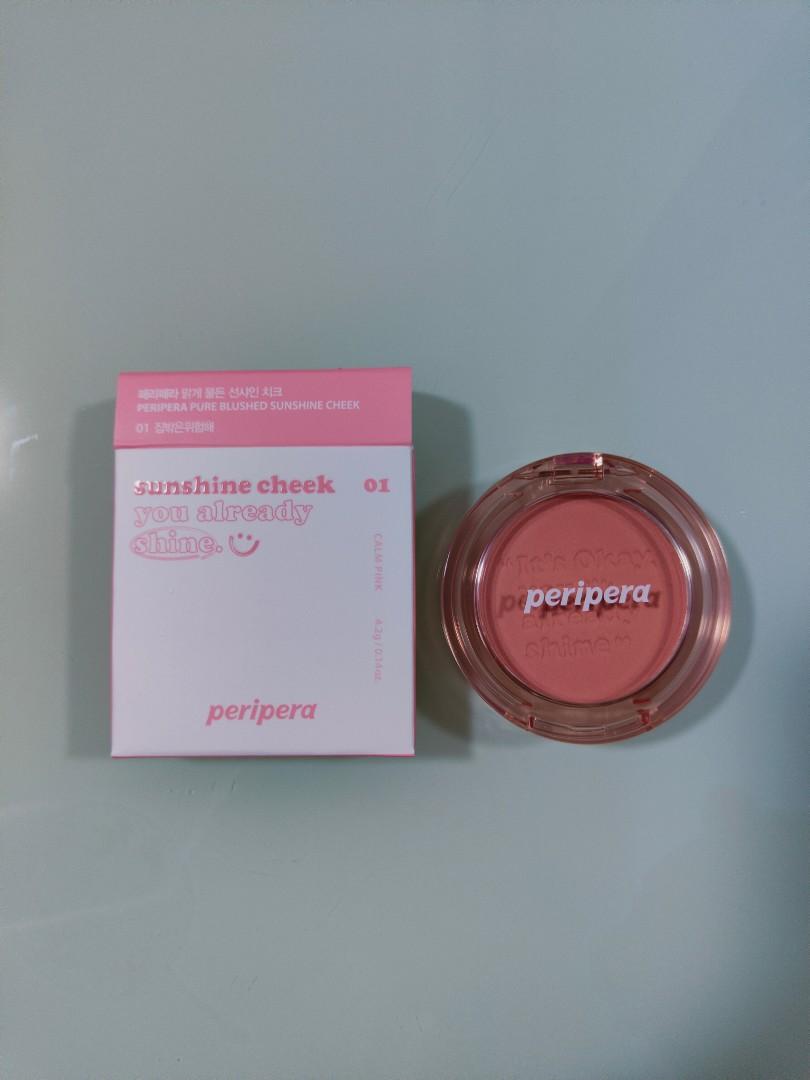 Peripera pure blushed sunshine cheek (01 calm pink), Beauty & Personal ...