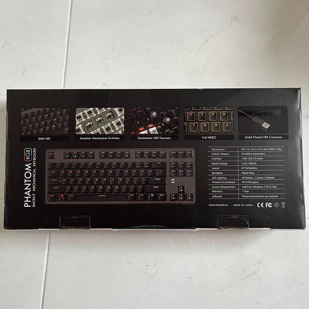 Phantom RGB Backlit mechanical keyboard, Computers & Tech, Parts ...