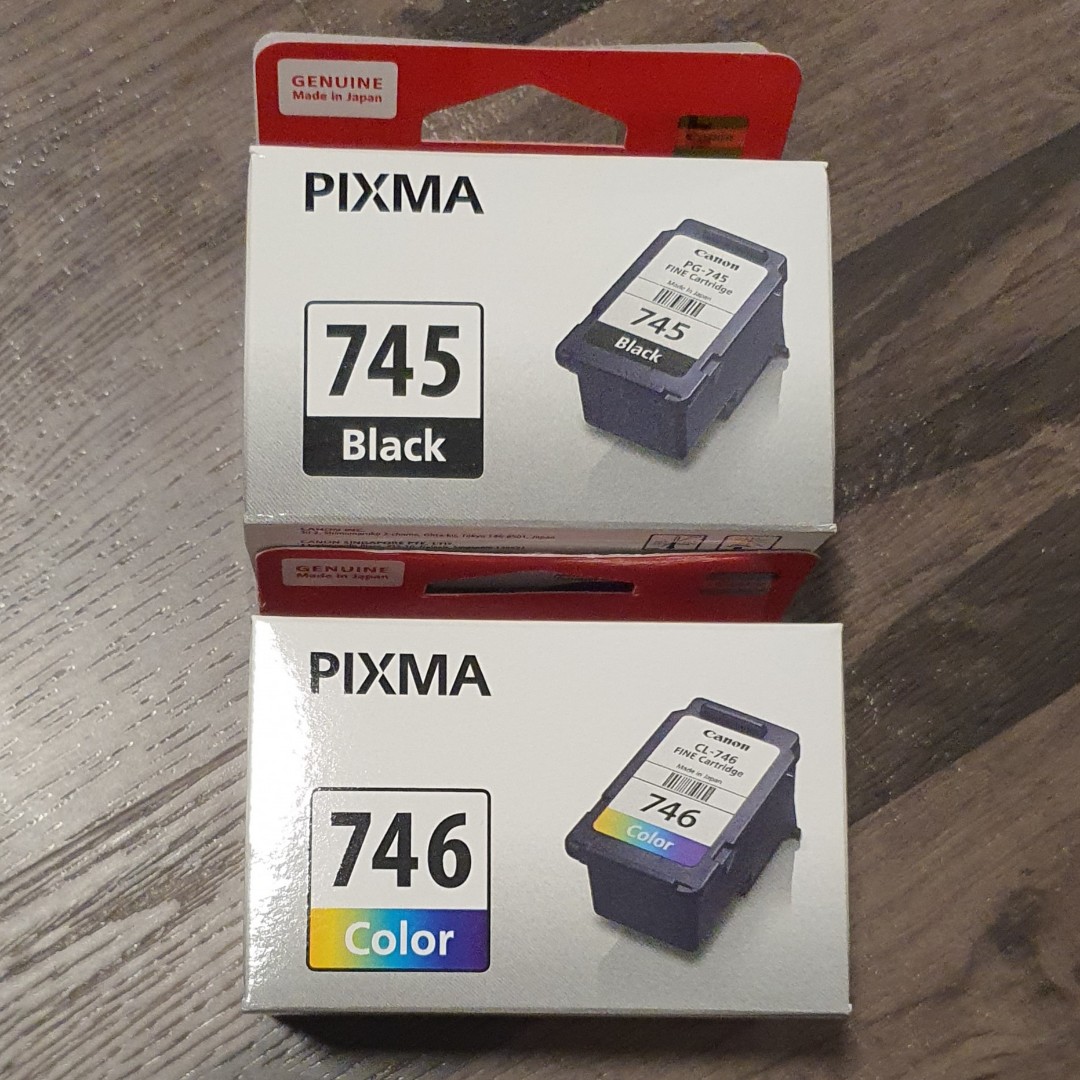PIXMA 745 (Black) / 746 (Colour) Printer Ink, Computers & Tech ...