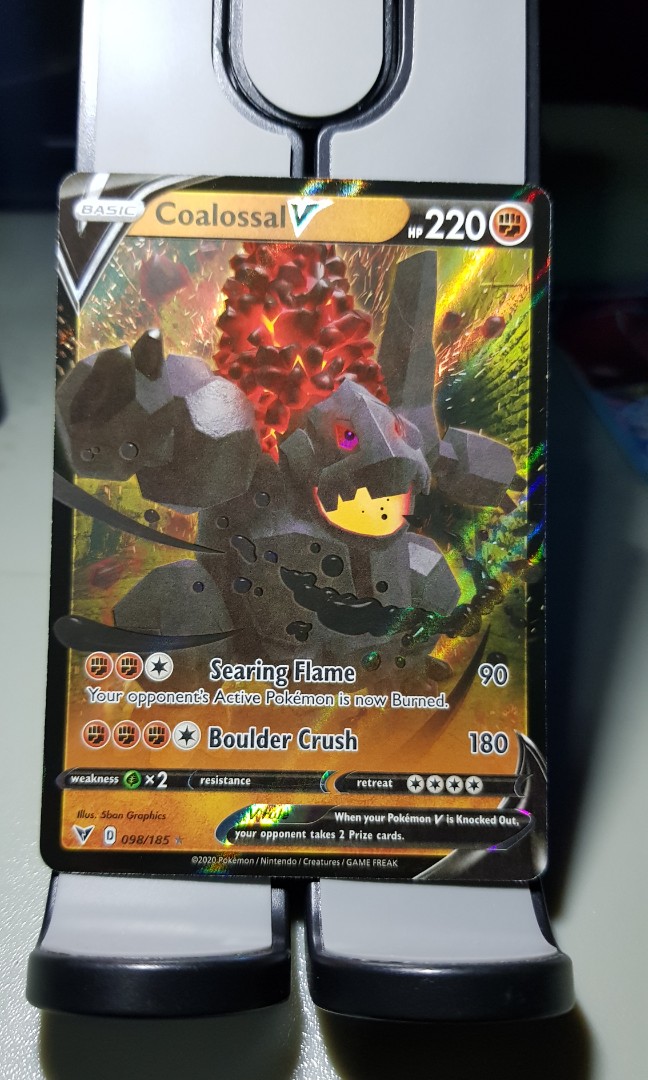 Pokemon card TCG - Coalossal V, Hobbies & Toys, Toys & Games on Carousell