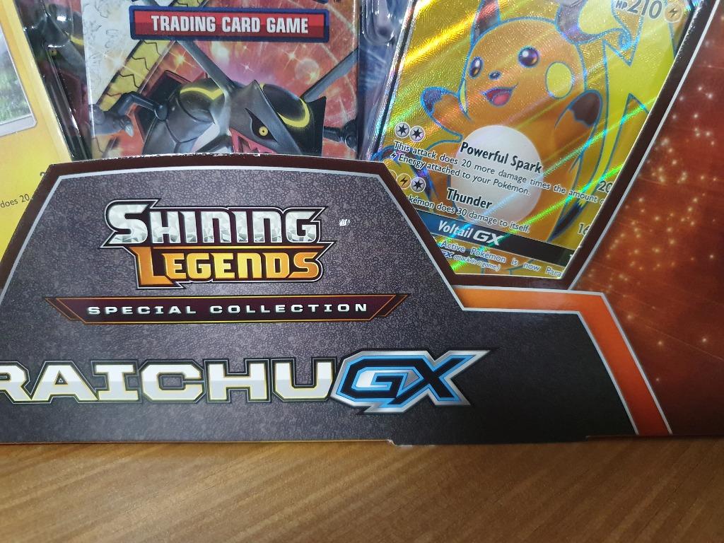 Pokemon TCG Shining Legends Raichu GX Special Collection Box, Hobbies ...