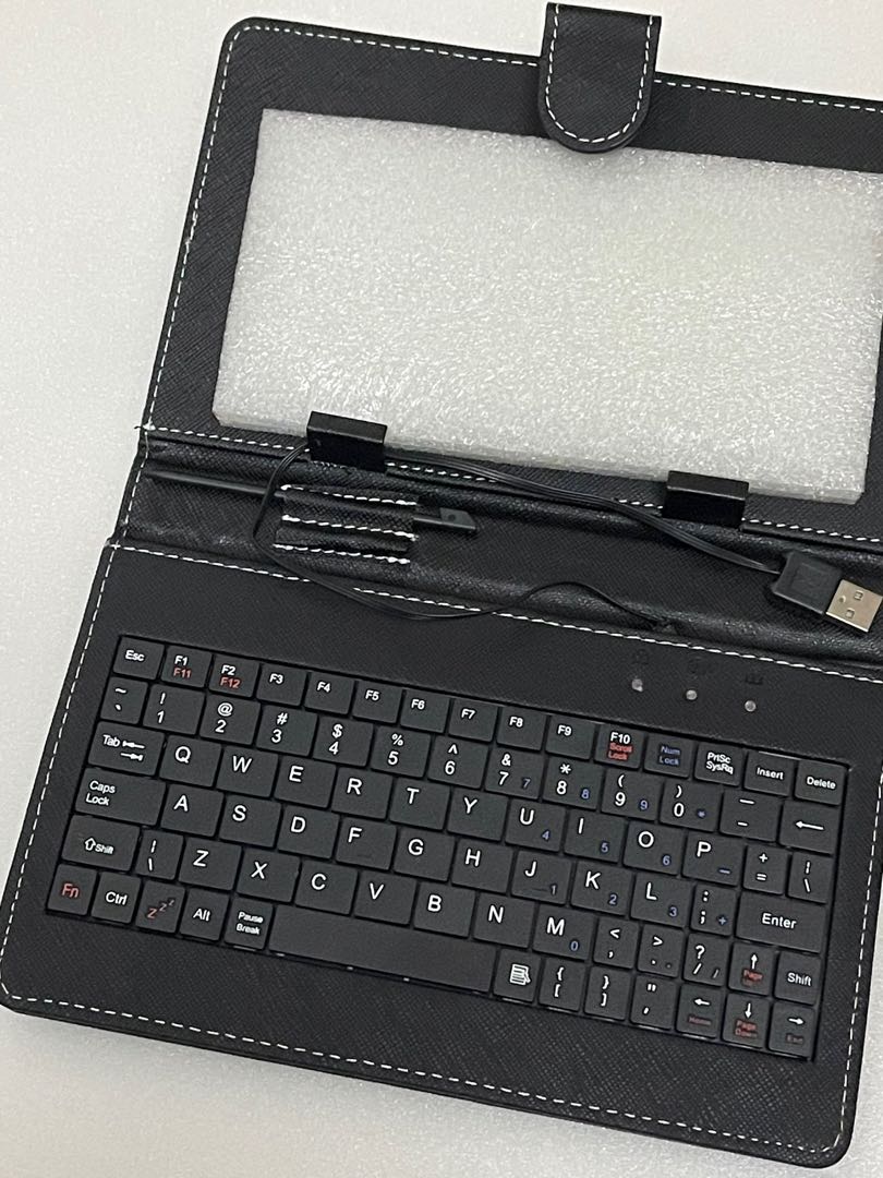 Qwerty Keyboard Folder Portable USB for mini tablet or notebook holder ...