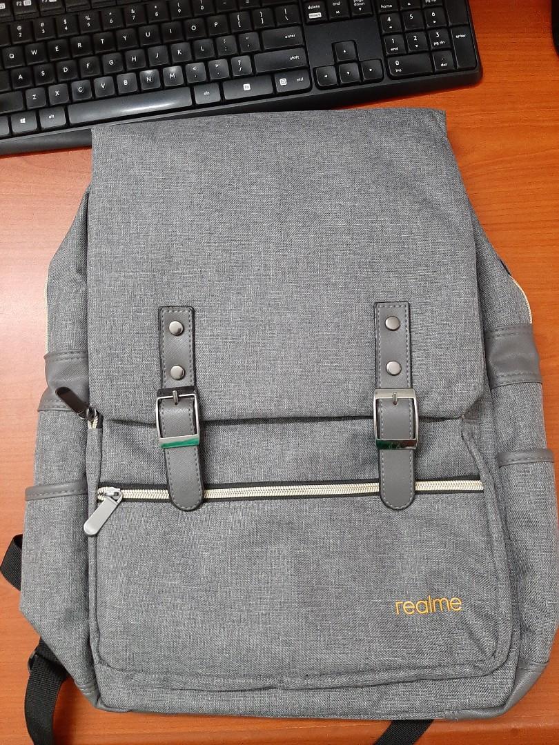 Realme canvas laptop backpack, Men's Fashion, Bags, Backpacks on Carousell