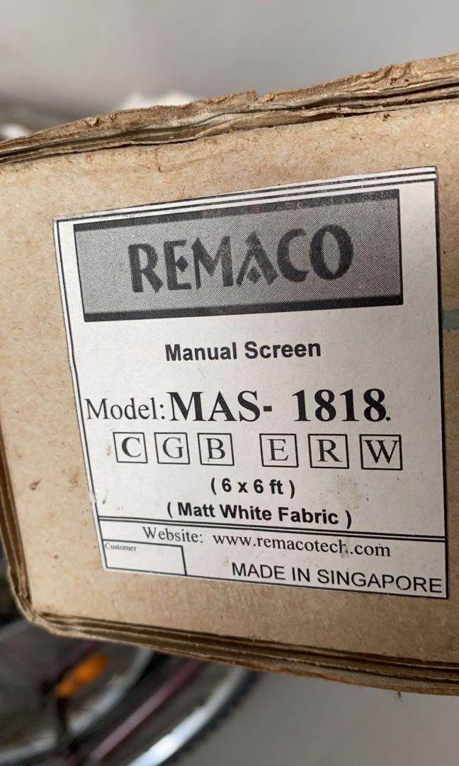 Remaco 90” Projector Screen, TV & Home Appliances, TV & Entertainment ...