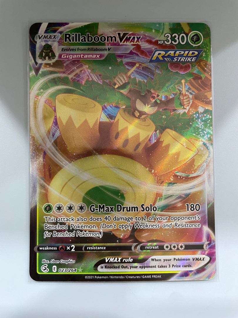 Rillaboom Vmax Pokemon Fusion Strike - Pokémon TCG, Hobbies & Toys ...
