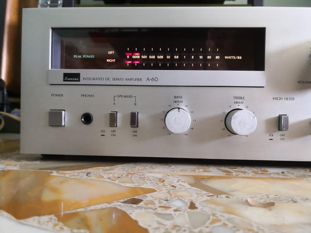 Sansui A-60 stereo integrated amplifier, Audio, Soundbars, Speakers ...