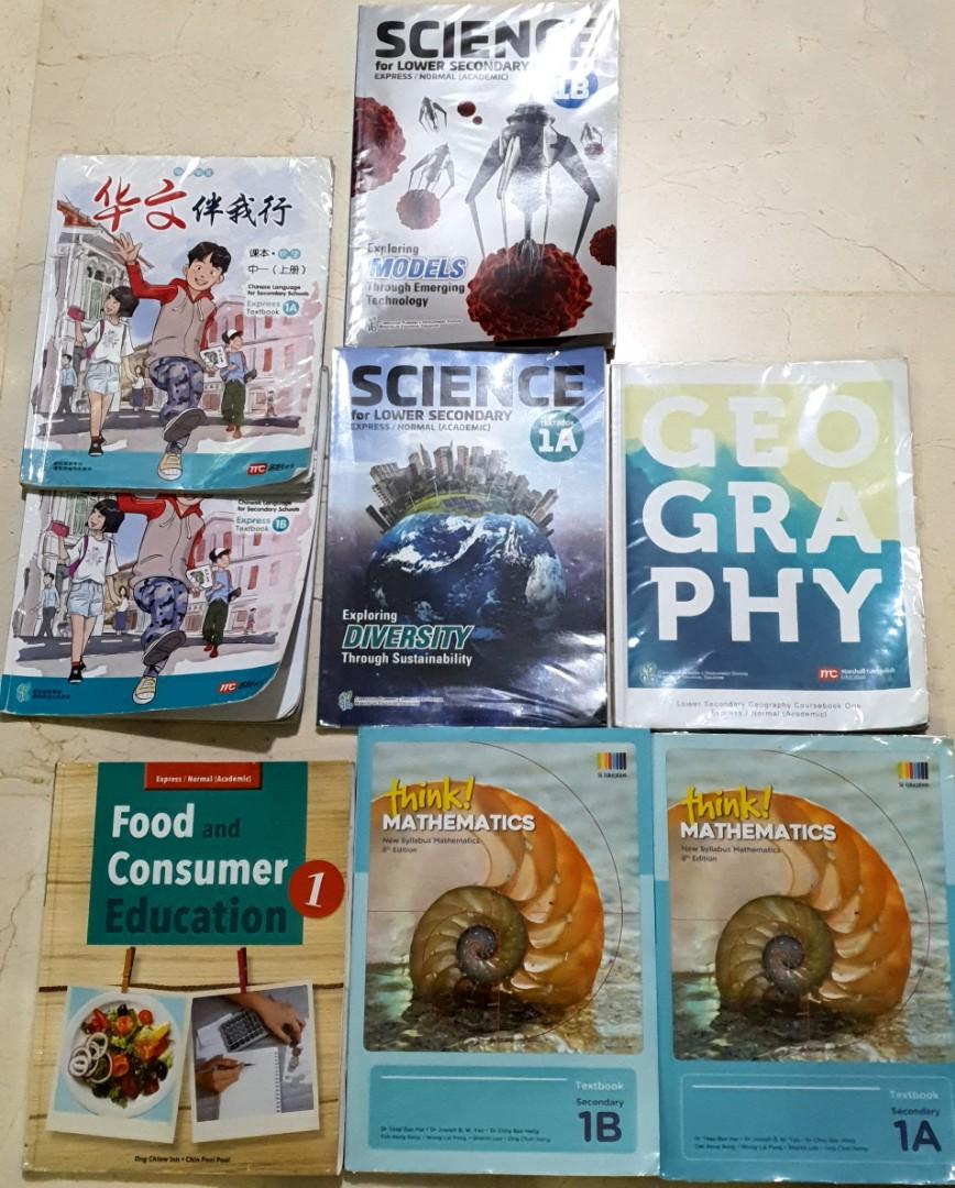 Secondary 1 Express Textbooks New MOE Syllabus 2021, Hobbies & Toys ...