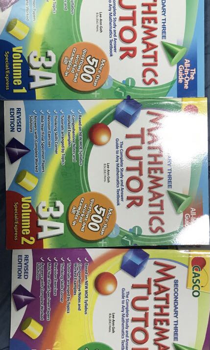 Secondary 3 Maths Tutor series, Hobbies & Toys, Books & Magazines ...