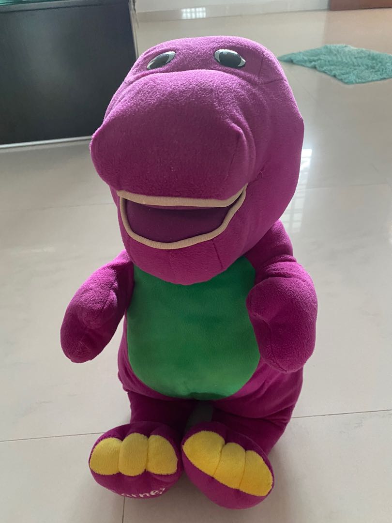 Soft toy - Barney, Hobbies & Toys, Toys & Games on Carousell