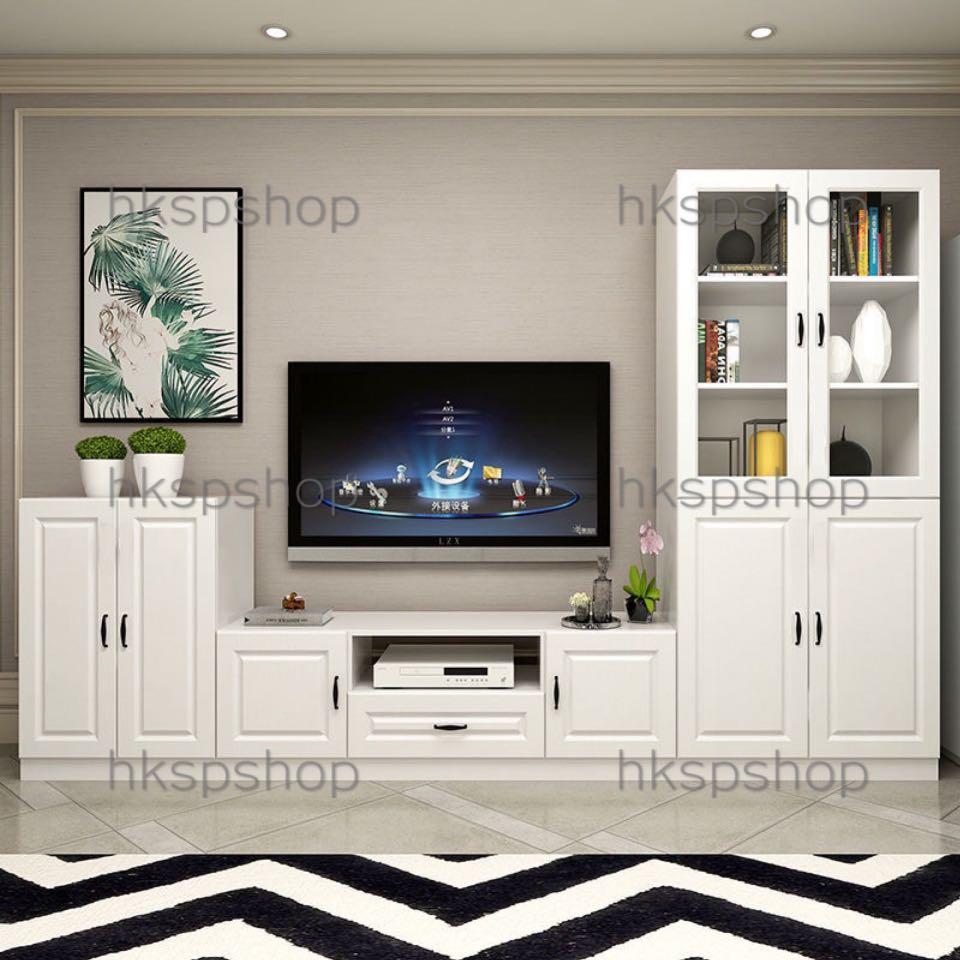 SP1101高身電視櫃 墻櫃 電視櫃背景墻一體櫃 組合櫃 加高電視櫃 TV櫃 客廳收納櫃 多顏色選擇實用儲物櫃 書櫃 酒櫃 電視機櫃 抽屜櫃 ...