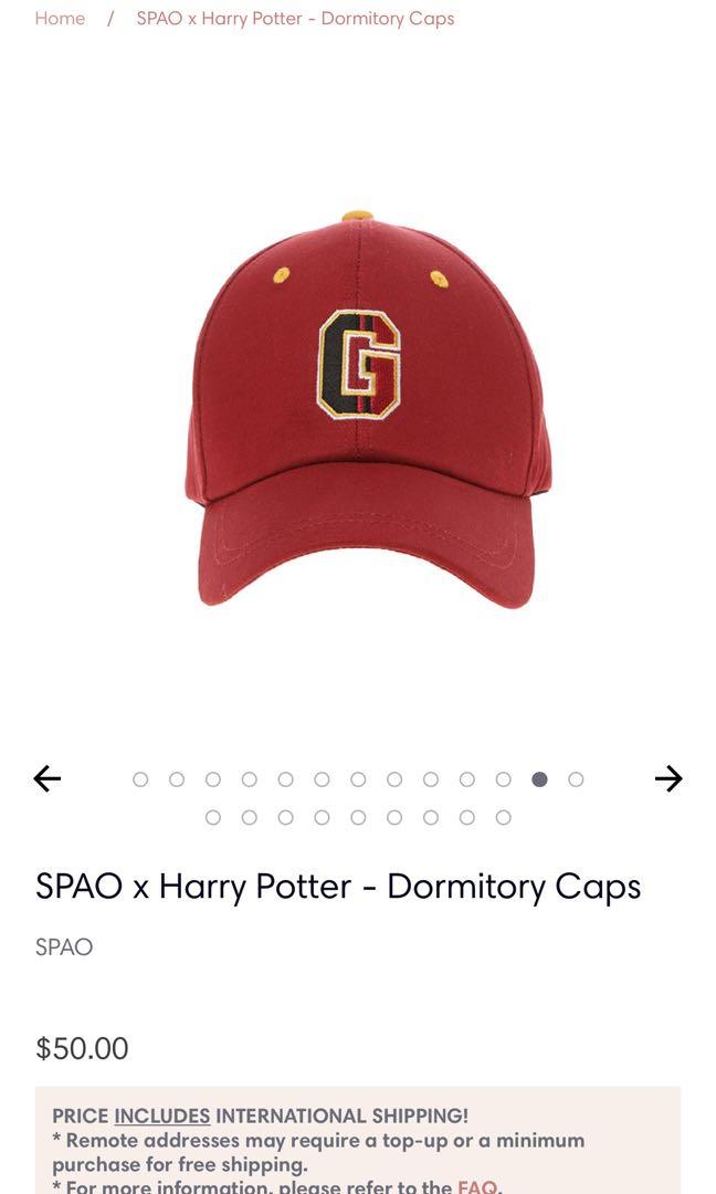 SPAO Harry Potter Gryffindor Cap, Men's Fashion, Watches & Accessories ...