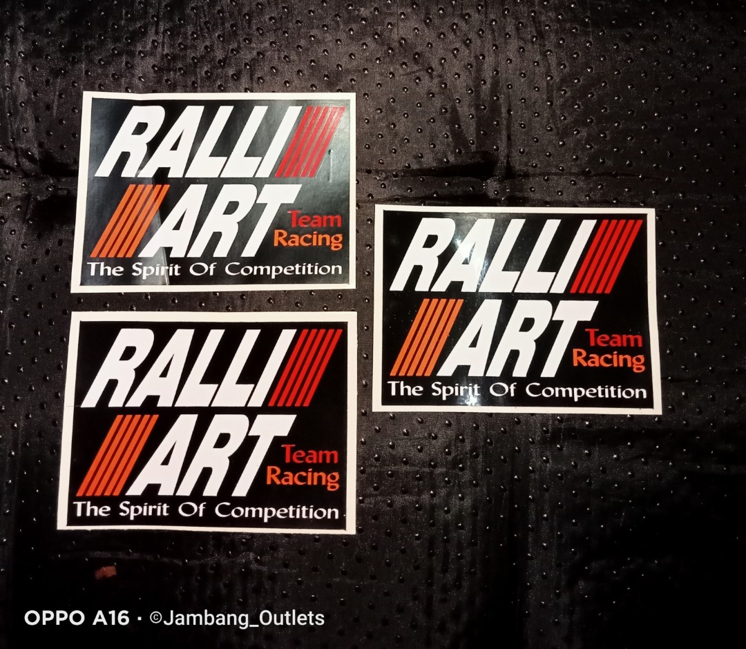 Sticker "RalliArt"racing team, Auto Accessories on Carousell