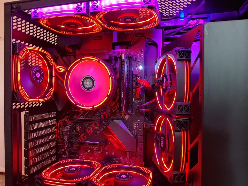 System Unit with ROG STRIX Motherboard in a Gaming Rig-Like Built ...