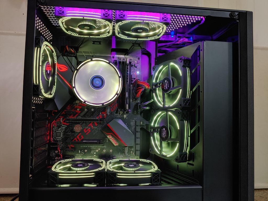 System Unit with ROG STRIX Motherboard in a Gaming Rig-Like Built ...