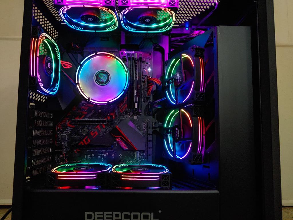 System Unit with ROG STRIX Motherboard in a Gaming Rig-Like Built ...