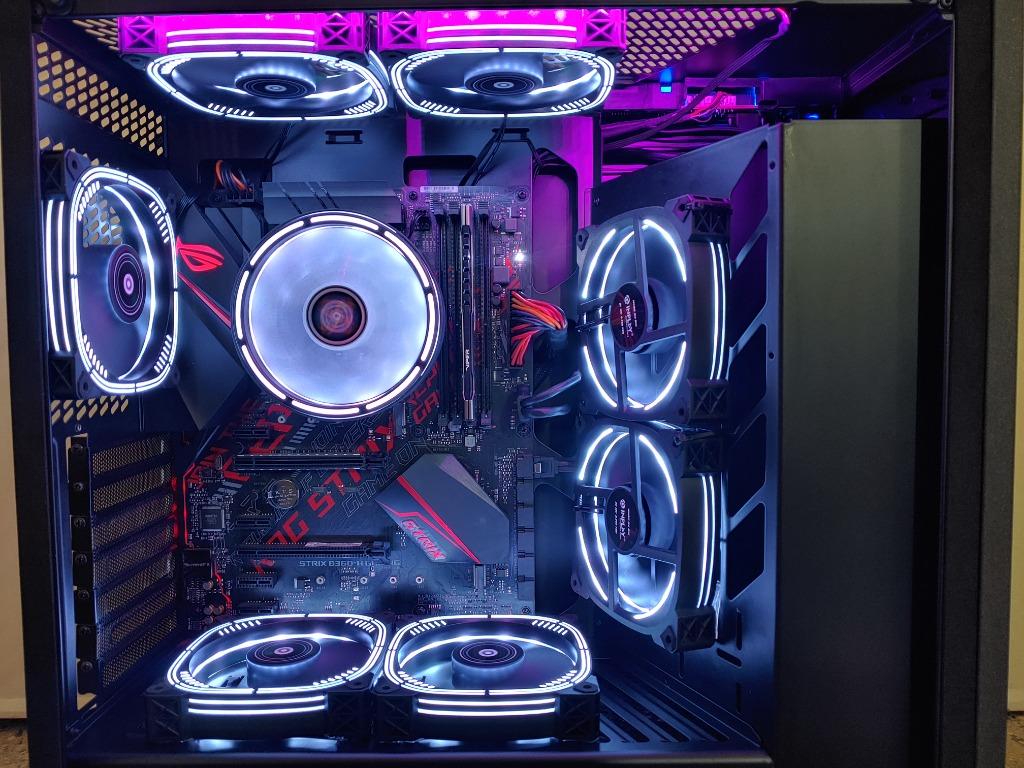 System Unit with ROG STRIX Motherboard in a Gaming Rig-Like Built ...