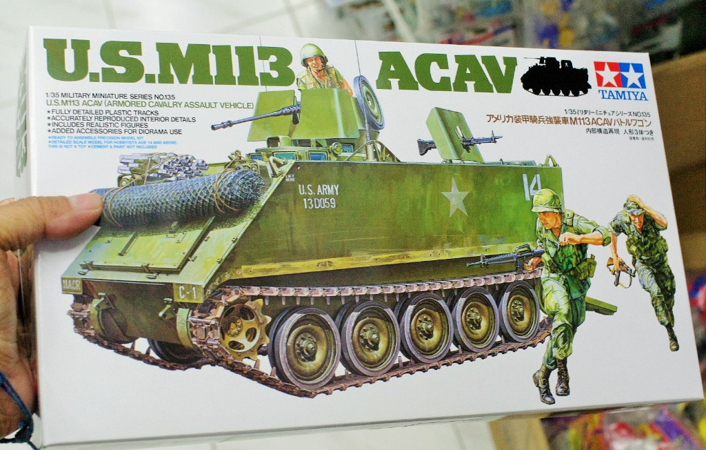 全新-Tamiya-田宮-35135-1/35-U.S. M113 ACAV-w/figures and interior-M-300, 興趣 ...