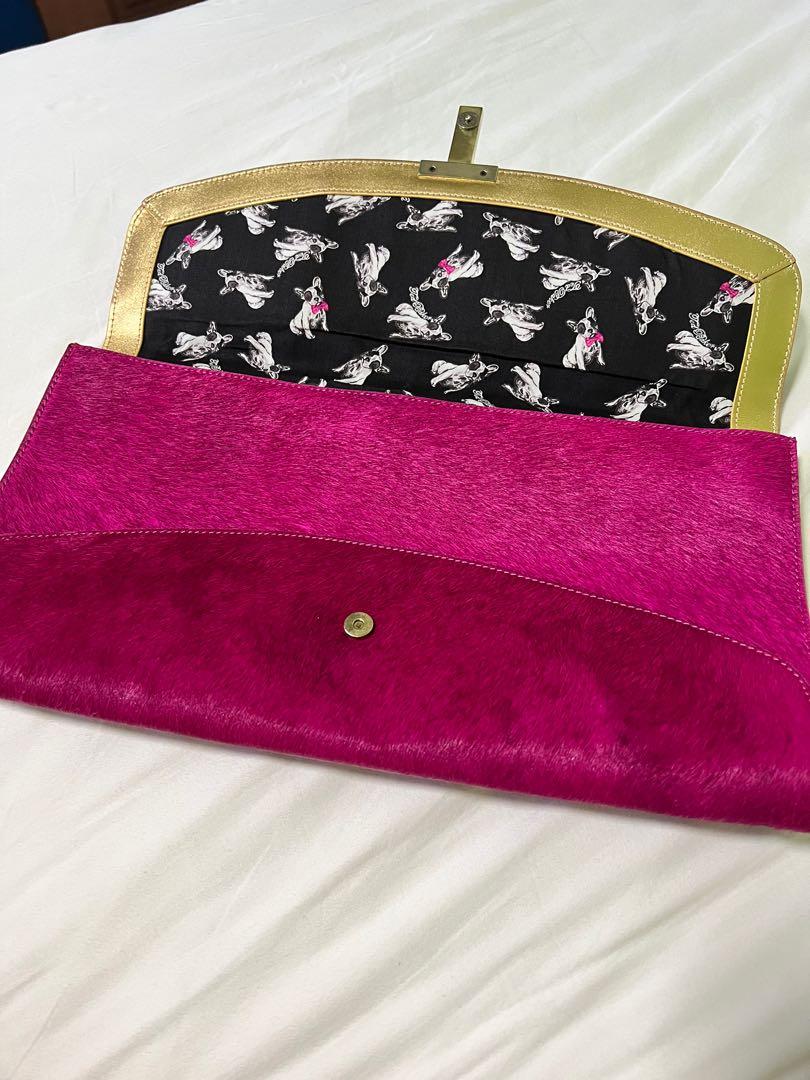 Ted Baker hot pink clutch, Women's Fashion, Bags & Wallets, Clutches on Carousell