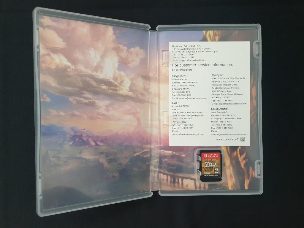 The Legend of Zelda: Breath of the Wild (with case) BotW, Video Gaming ...