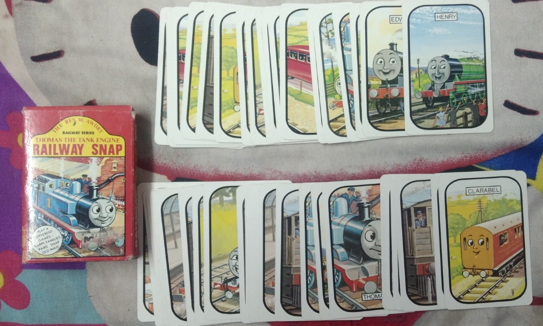 1986 Thomas The Tank Engine Railway Snap Card Game Vintage (Croner ...