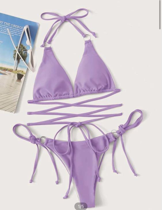 Tie waist kini, Women's Fashion, Swimwear, Bikinis & Swimsuits on Carousell