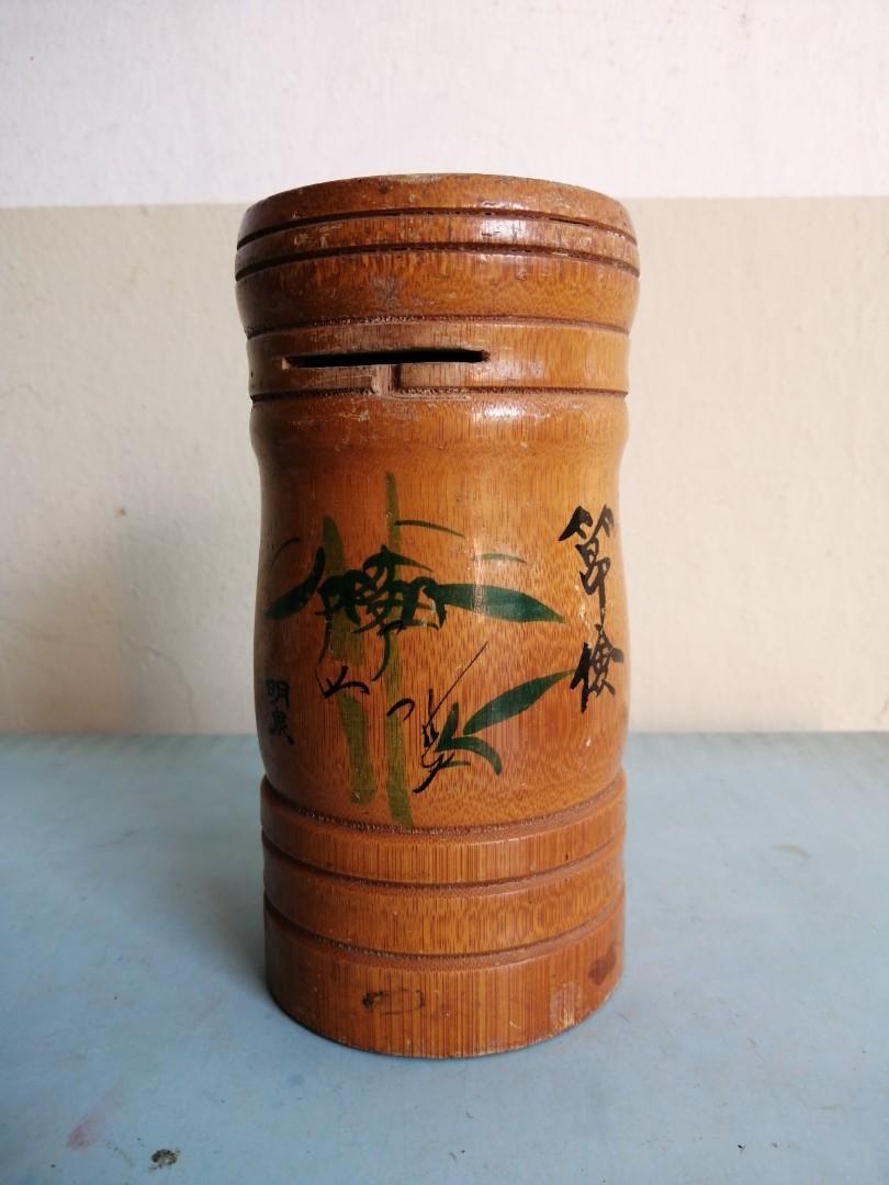 Vintage Bamboo Coin Bank, Hobbies & Toys, Memorabilia & Collectibles ...