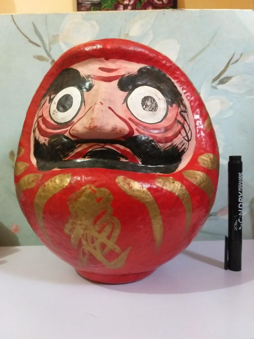 Vintage Big Daruma From Japan For Display collectible Antique Daruma ...
