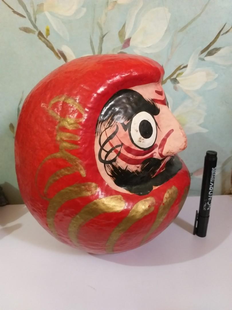 Vintage Big Daruma From Japan For Display collectible Antique Daruma ...
