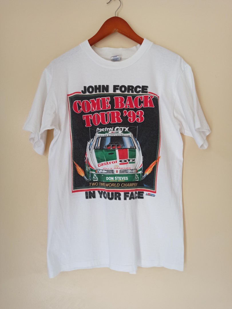 Vintage John Force Come Back tour 1993, Men's Fashion, Tops & Sets ...