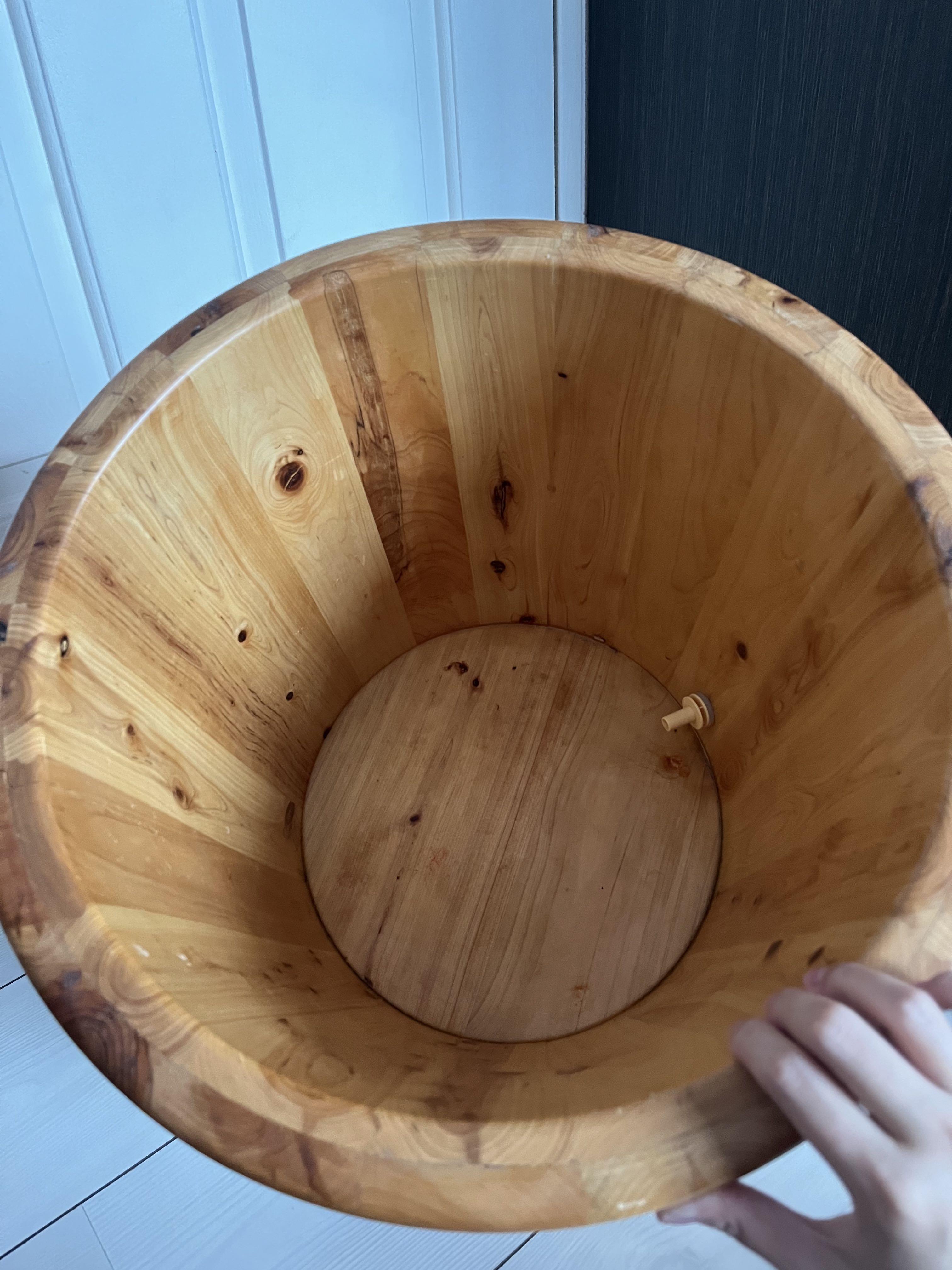 wooden foot bath/spa/bucket, Beauty & Personal Care, Foot Care on Carousell