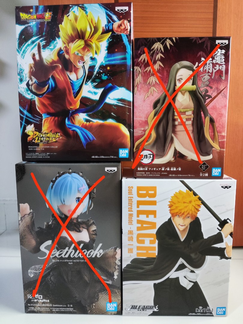 WTS Dragonball Dragon ball Re Zero Rem Bleach kimetsu no yaiba Nezuko ...