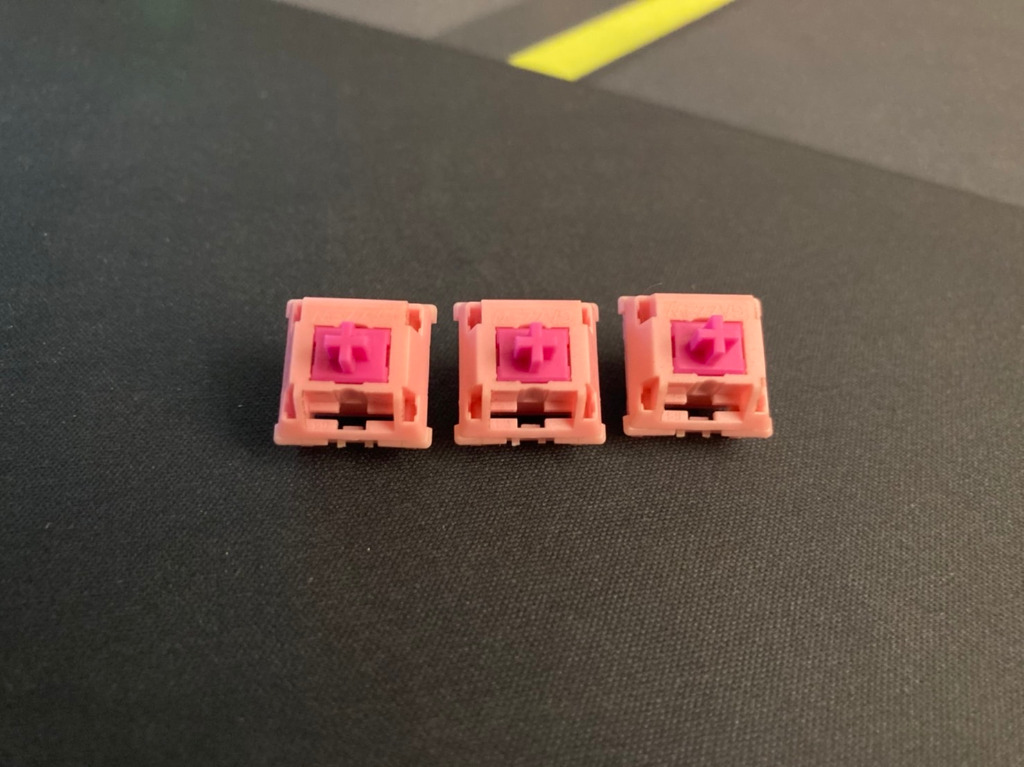 68x Gazzew Boba Gum Silent Linear Mechanical Keyboard Switches ...