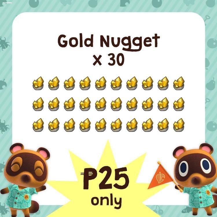 ANIMAL CROSSING GOLD NUGGETS, Video Gaming, Video Games, Nintendo on ...