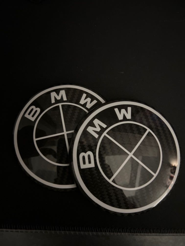 BMW Logo Badge Emblem (Real Full Carbon Fibre), Car Accessories ...