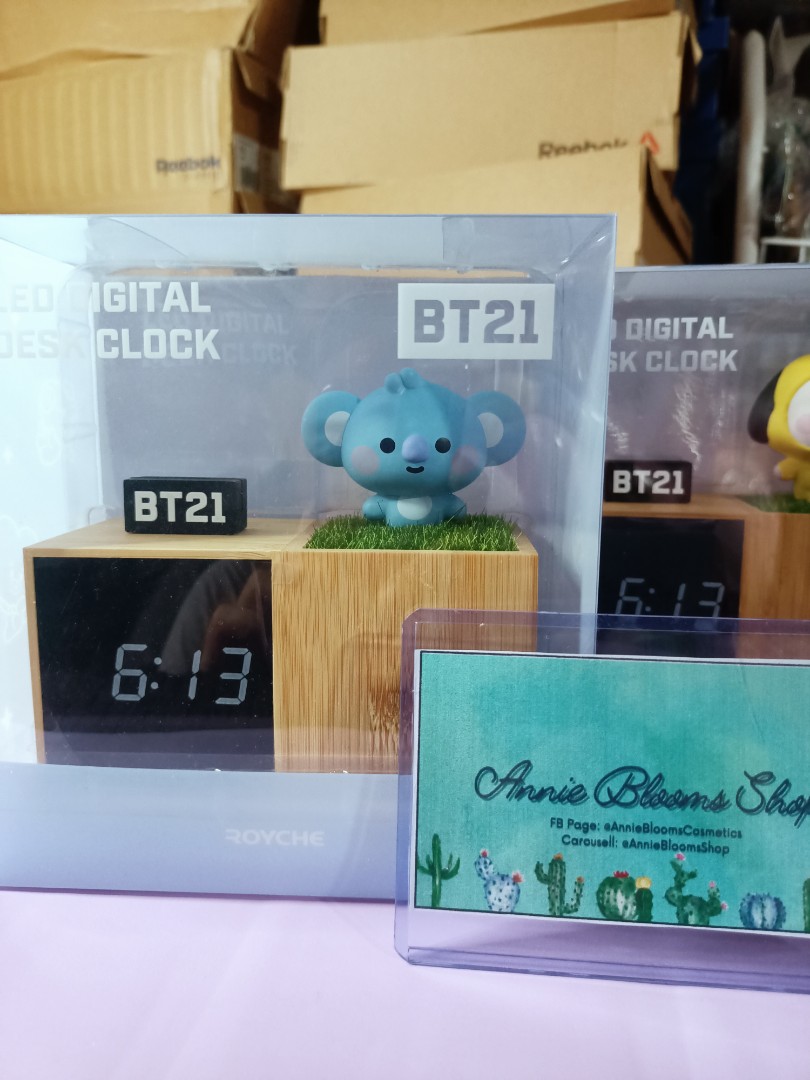BT21 LED DIGITAL DESK CLOCK KOYA (SEALED), Hobbies & Toys, Memorabilia ...