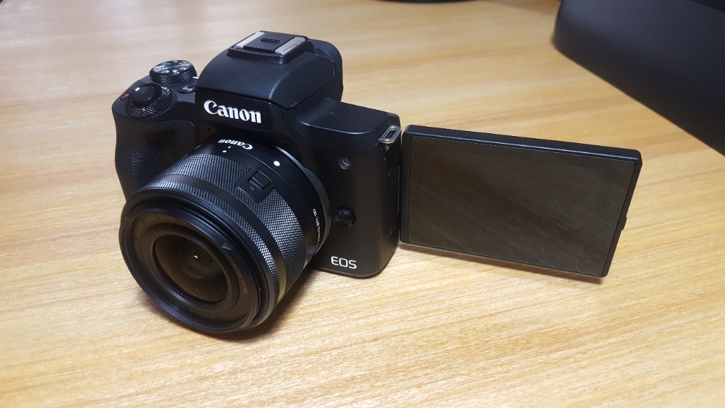 Canon EOS-M50 Body Black with 15-45mm Lens, Photography, Cameras on ...