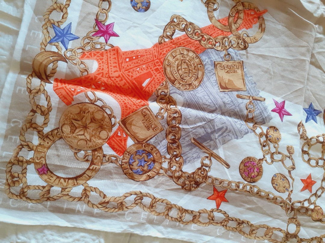 Celine tower design, Women's Fashion, Watches & Accessories, Scarves on ...