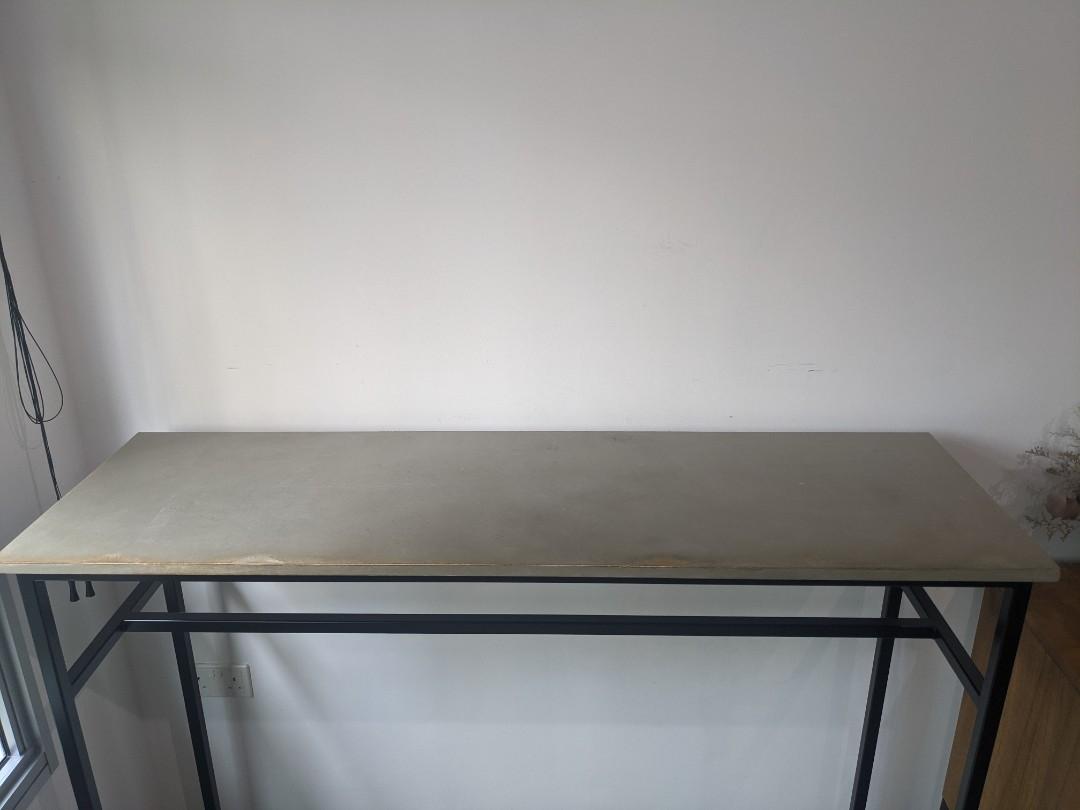 Cement screed High console bar table, Furniture & Home Living ...