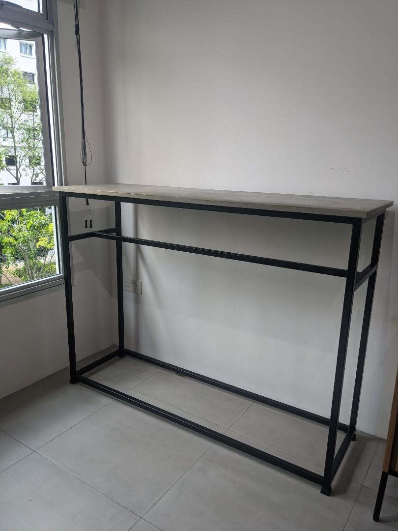 Cement screed High console bar table, Furniture & Home Living ...