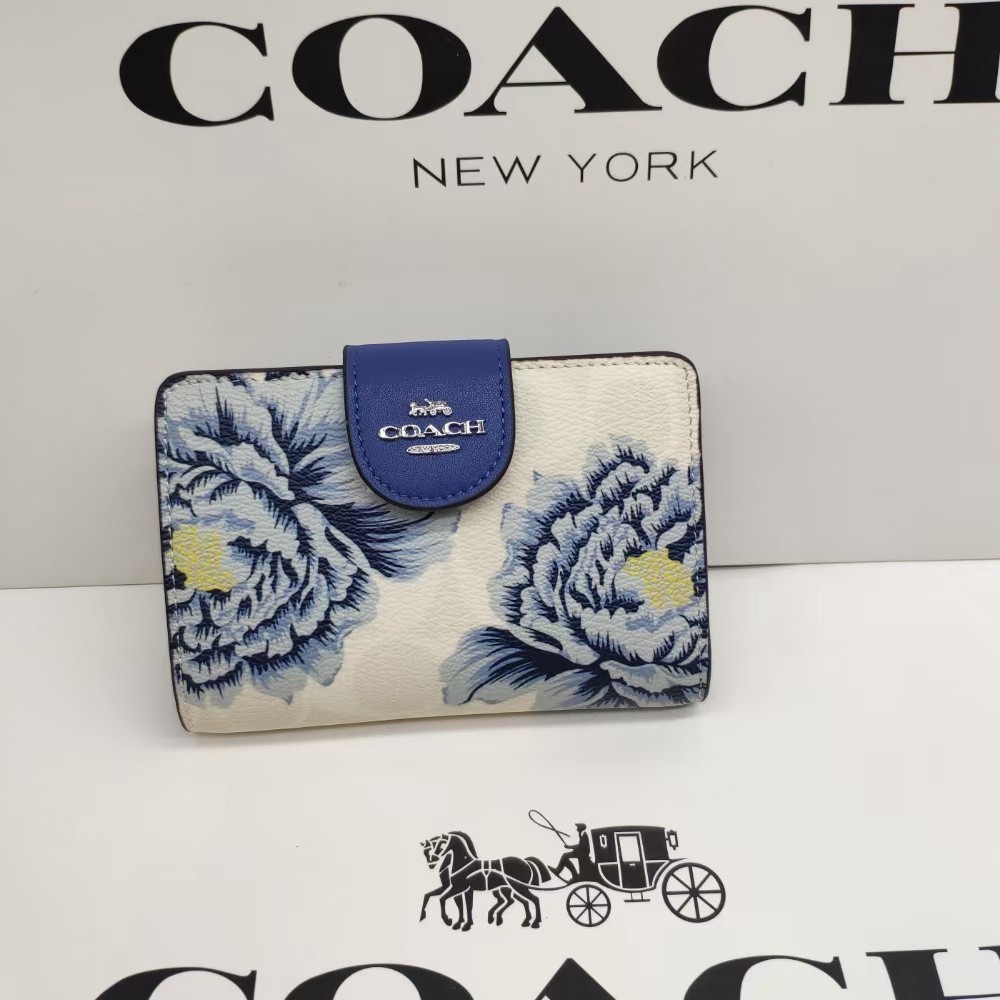 Coach Floral Wallet, Women's Fashion, Bags & Wallets, Wallets & Card ...