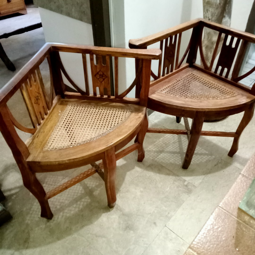Corner arm chairs, Furniture & Home Living, Furniture, Chairs on Carousell