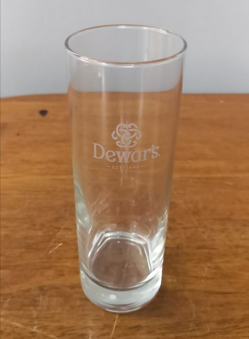 Dewar's whisky glass cup tall, Furniture & Home Living, Home Decor ...